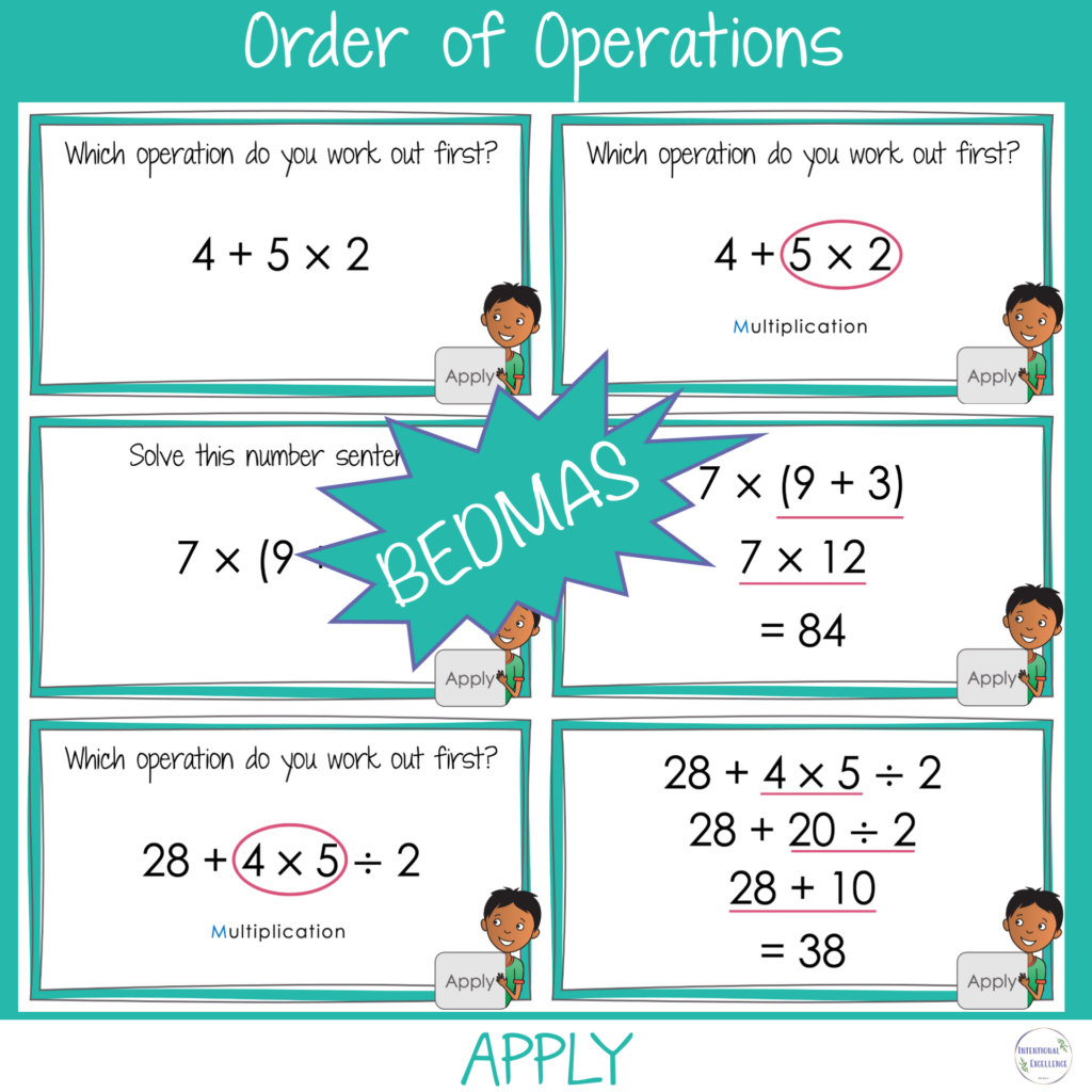 BUNDLE BEDMAS Order of Operations WARM UP and WORKSHEETS Year 6 Math ...