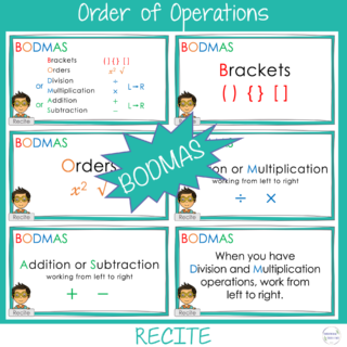 BUNDLE BODMAS Order of Operations WARM UP and WORKSHEETS Year 6 Math ...