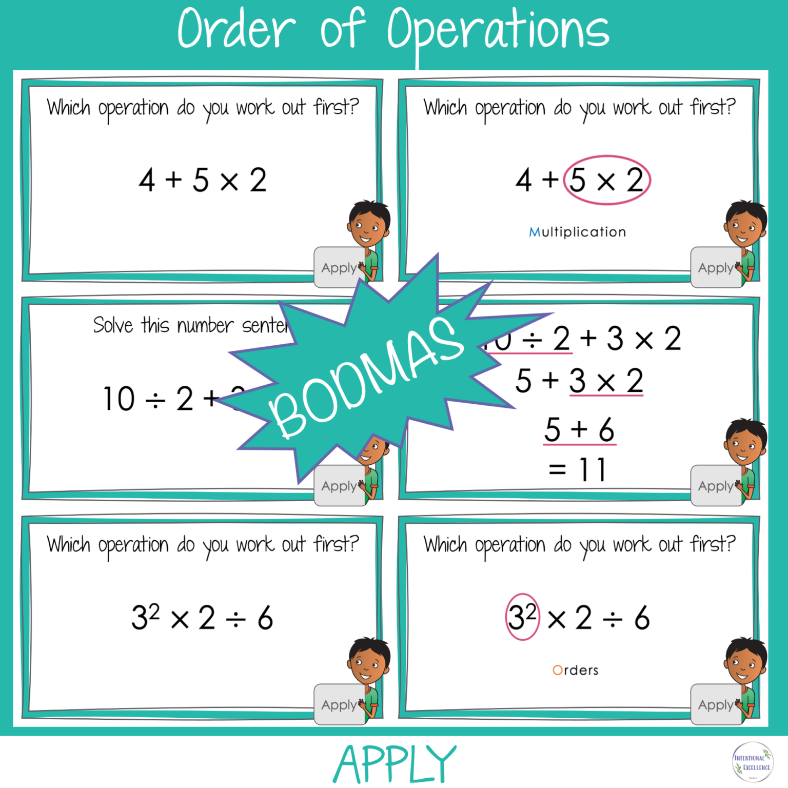 BUNDLE Order of Operations BODMAS Rapid Recall Routine and Worksheets ...