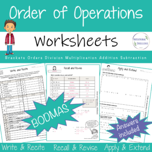 BUNDLE BODMAS Order of Operations WARM UP and WORKSHEETS Year 6 Math ...