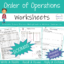 BUNDLE BODMAS Order of Operations WARM UP and WORKSHEETS Year 6 Math ...