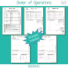 BUNDLE BODMAS Order of Operations WARM UP and WORKSHEETS Year 6 Math ...