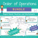 BUNDLE BODMAS Order of Operations WARM UP and WORKSHEETS Year 6 Math ...