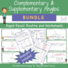 Complementary and Supplementary Angles Year 4 - 6 Math Review Warm up ...