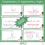 Complementary and Supplementary Angles Year 4 - 6 Math Review Warm up ...
