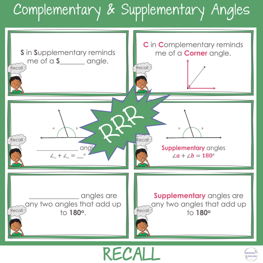 Complementary and Supplementary Angles Year 4 - 6 Math Review Warm up ...