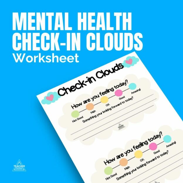 Mental Health Check-in Clouds - Teaching Resources