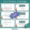 BUNDLE Area and Perimeter of Rectangles WARM UP Activity WORKSHEETS ...
