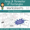 BUNDLE Area and Perimeter of Rectangles WARM UP Activity WORKSHEETS ...