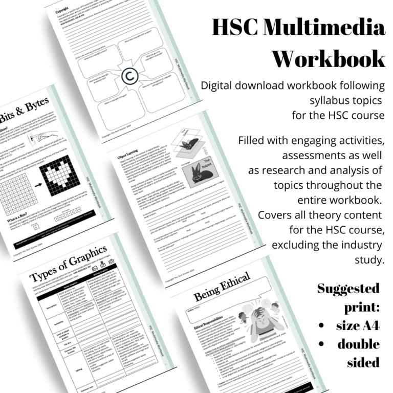 PDF Multimedia Stage 6: HSC Workbook - Teacher Professional Development