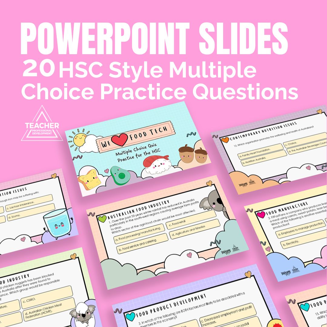 HSC Multiple Choice Quiz Practice - Teacher Professional Development