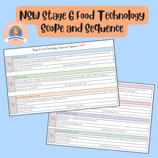 Stage 6 Food Technology Scope and Sequence - EDITABLE - Teacher ...
