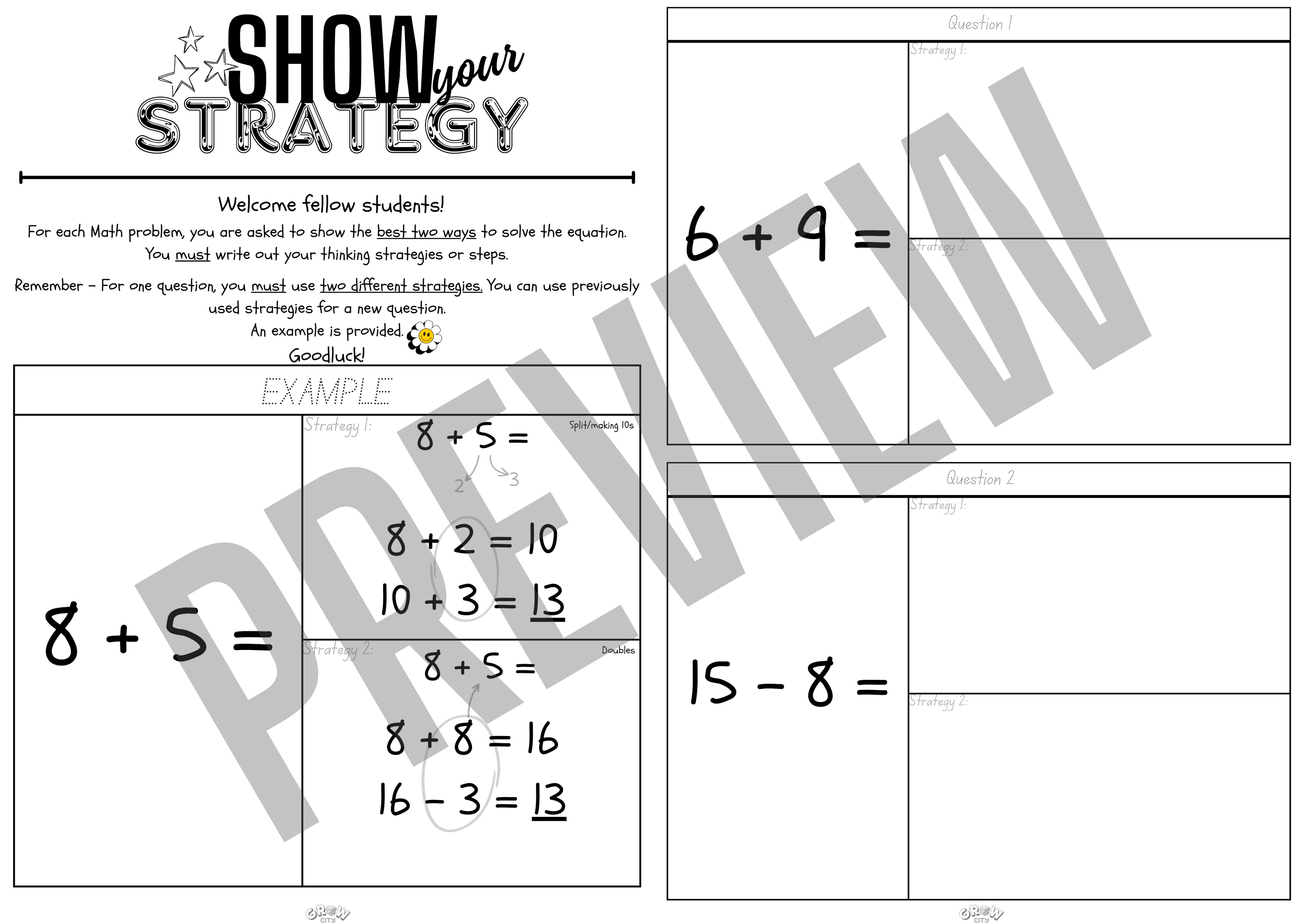 Mathematics | Show Your Strategy (Aqua Edition) - [ Mathematics | Show ...