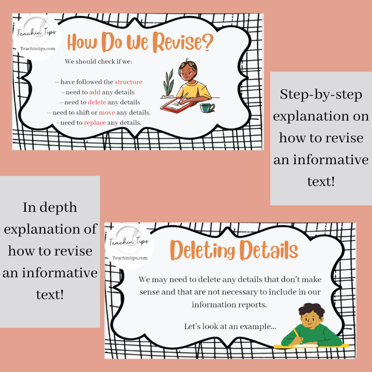 Revising Informational Texts - PowerPoint/Lesson - Teacher Professional ...