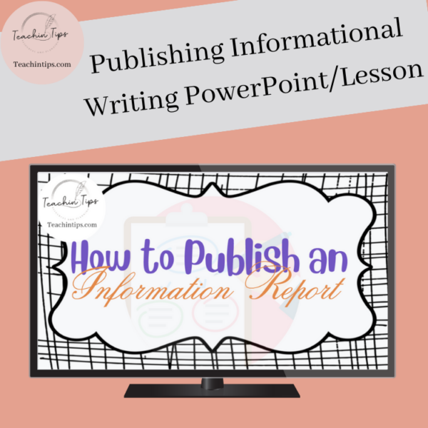Publishing Informational Texts - PowerPoint/Lesson - Teacher ...