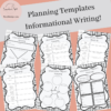 Planning Templates Informational Writing - Teacher Professional Development
