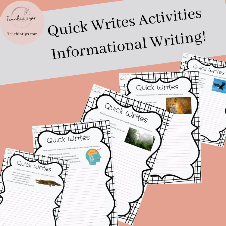 Summarising Template - Informational Writing - Teacher Professional ...