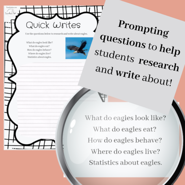 Quick Writes Activities Informational Writing - Teacher Professional ...
