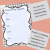 Summarising Template - Informational Writing - Teacher Professional ...