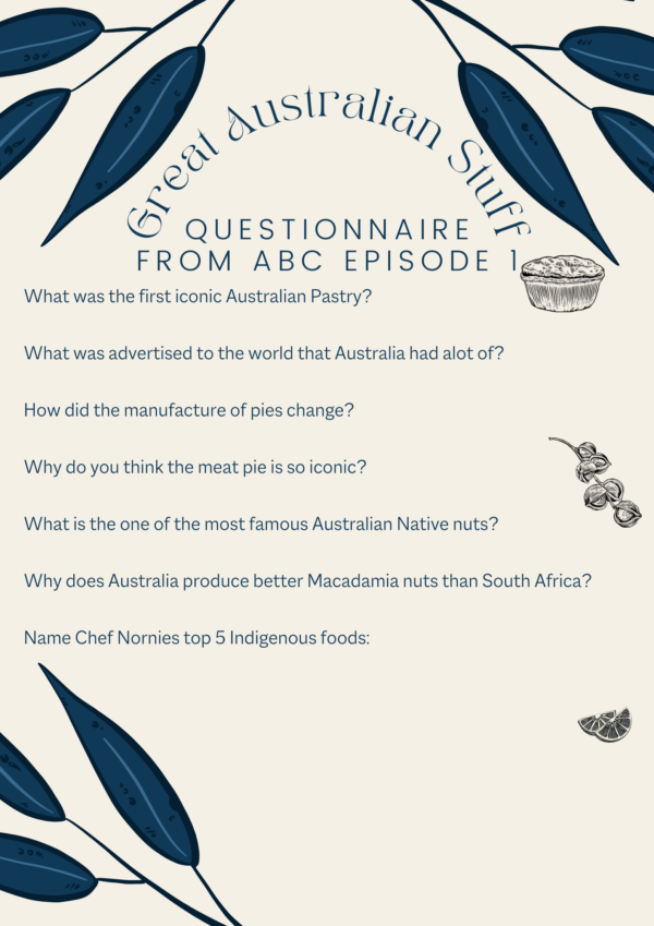 Great Australian Stuff Questionnaire Activity - Teacher Professional ...