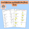 Food Selection and Health Pre and Post Test - with ANSWERS - Teacher ...