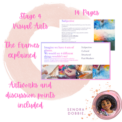 The frames explained Stage 4 Visual Art Powerpoint - Teacher ...