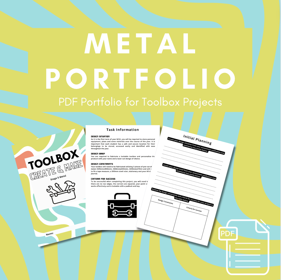 Metal Work - Tool Box Portfolio - Teacher Professional Development