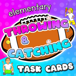 Throwing & Catching skills - Printable task cards for PE and sport ...