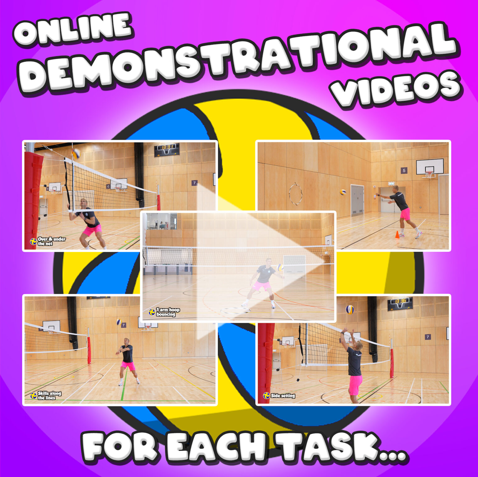 Volleyball skills & drills - Printable task cards for PE and sport ...