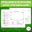 Ateliers d'écriture avec vocabulaire et images French writing prompts ...
