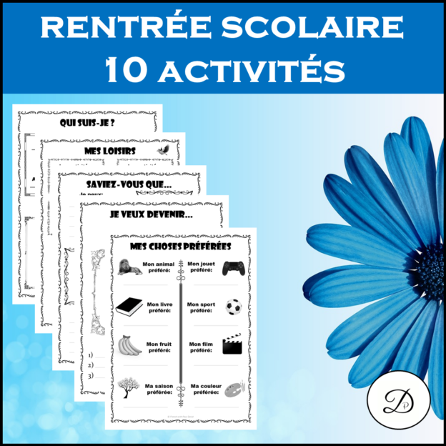 10 activités pour la rentrée scolaire / French Back-to-School ...