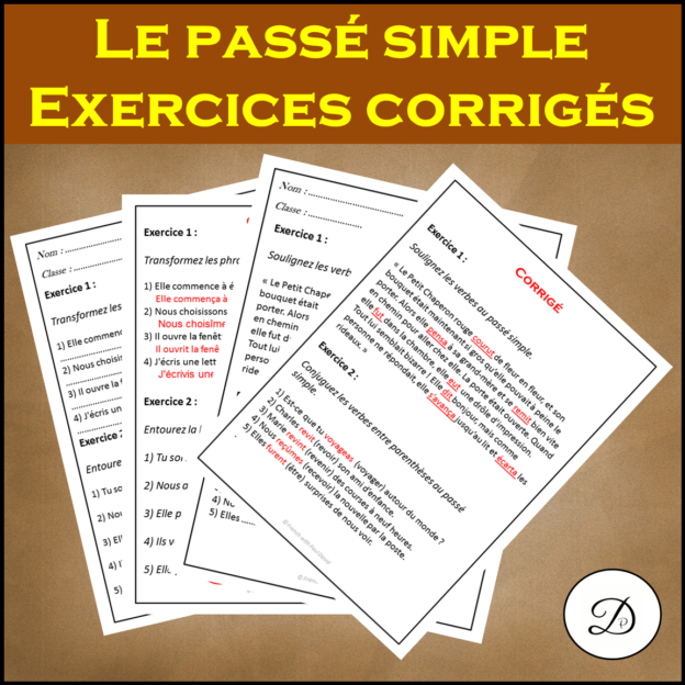 Le passé simple - Explications et exercices corrigés /Past simple ...