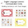 English Language Learners Communication Cards: Building Sentences ...