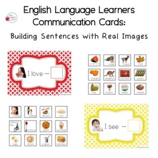English Language Learners Communication Cards: Building Sentences ...