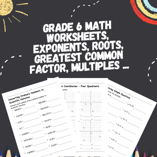 Roots, Greatest Common Factor, Multiples, Lowest Common Multiple ...