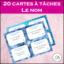 20 cartes à tâches - Le nom / FRENCH GRAMMAR TASK CARDS - Teacher ...