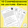 10 Compréhensions de lecture - Espace / French Space Reading ...