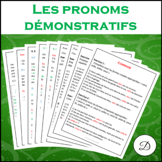 Pronoms démonstratifs - Explications et exercices /French Demonstrative ...