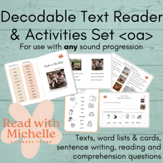 Decodable Text & Passage with Activities 'oa' Extended or Complex Code ...