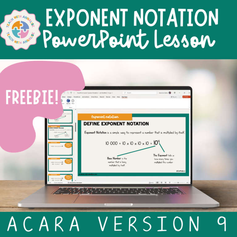 Grade 7 - Exponent Notation - PowerPoint Lesson - Teacher Professional ...