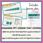 BUNDLE Grade 7 Square Numbers and their Roots - Worksheets and ...