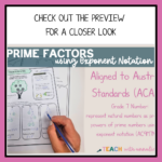 Grade 7 - Finding Prime Factors - Worksheets - Differentiated - Digital ...