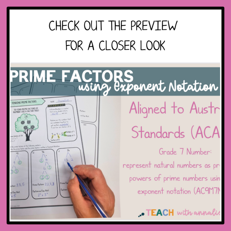 Grade 7 - Finding Prime Factors - Worksheets - Differentiated - Digital ...