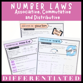 Grade 7 - Number Laws - Associative, Distributive and Commutative ...