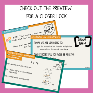 Grade 7 -Number Laws - PowerPoint Lesson - Commutative, Associative and ...