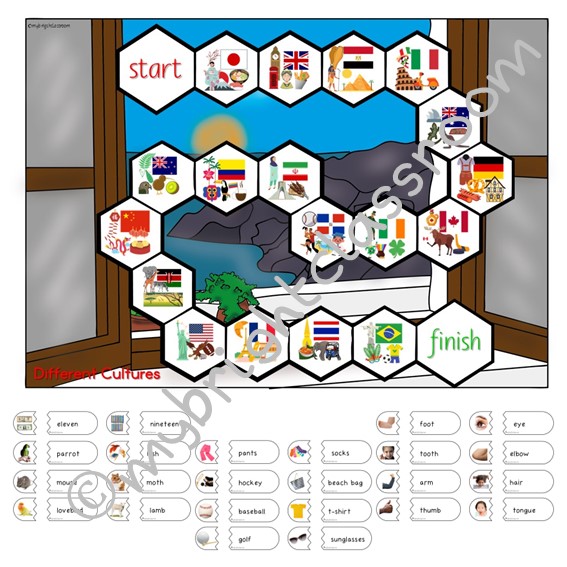 Themed Vocabulary Boardgames - Teacher Professional Development