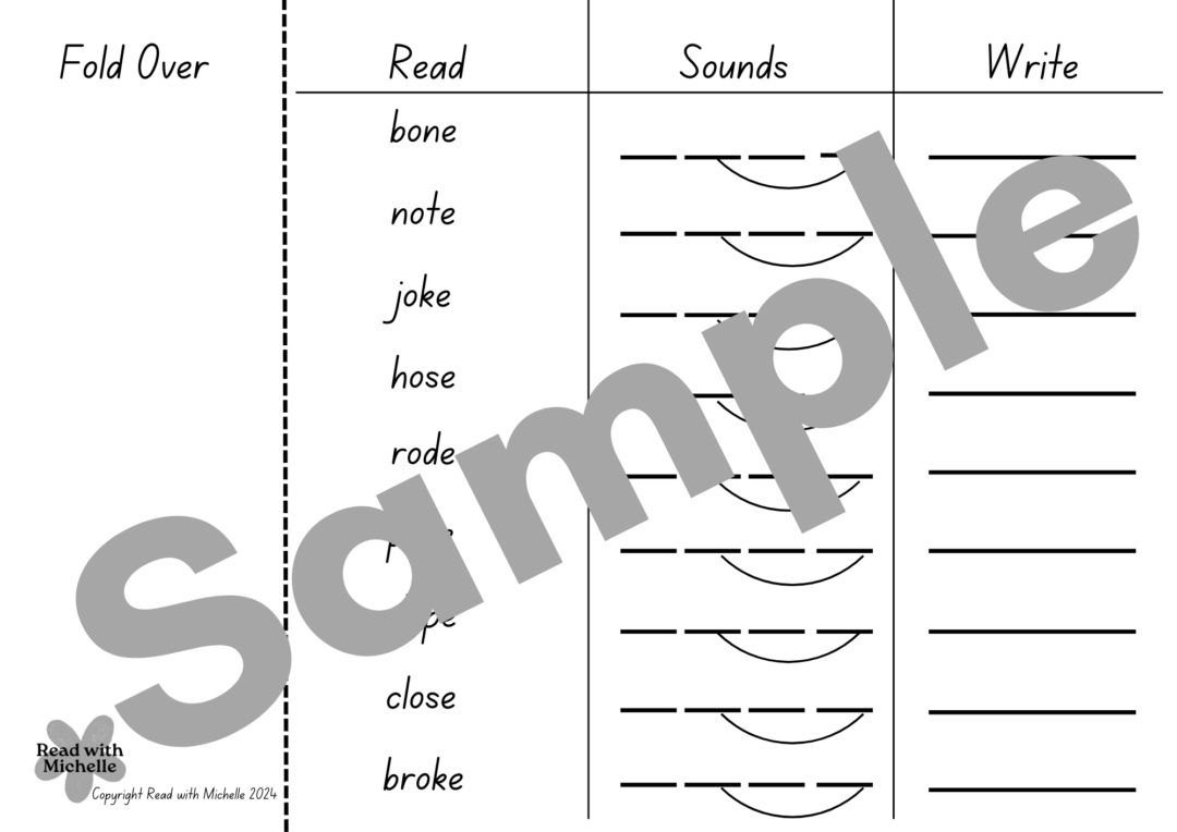 Decodable 'o_e' Reading, Spelling & Writing Activities Long Vowel O ...