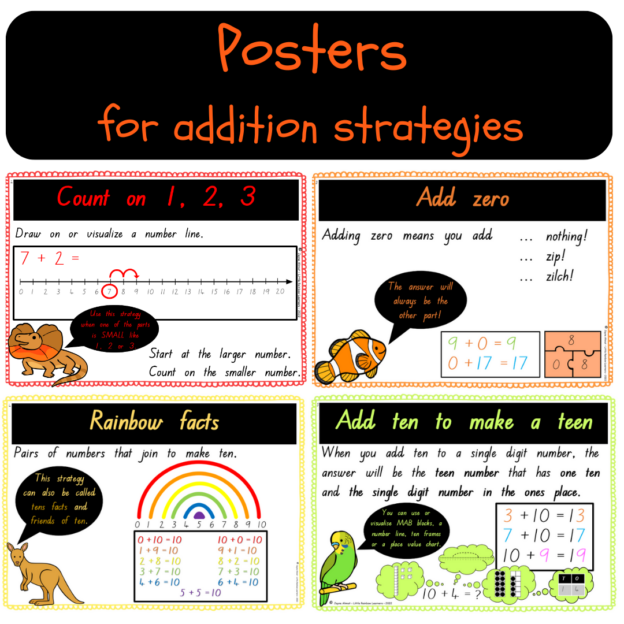 Addition Strategy Posters - Teacher Professional Development