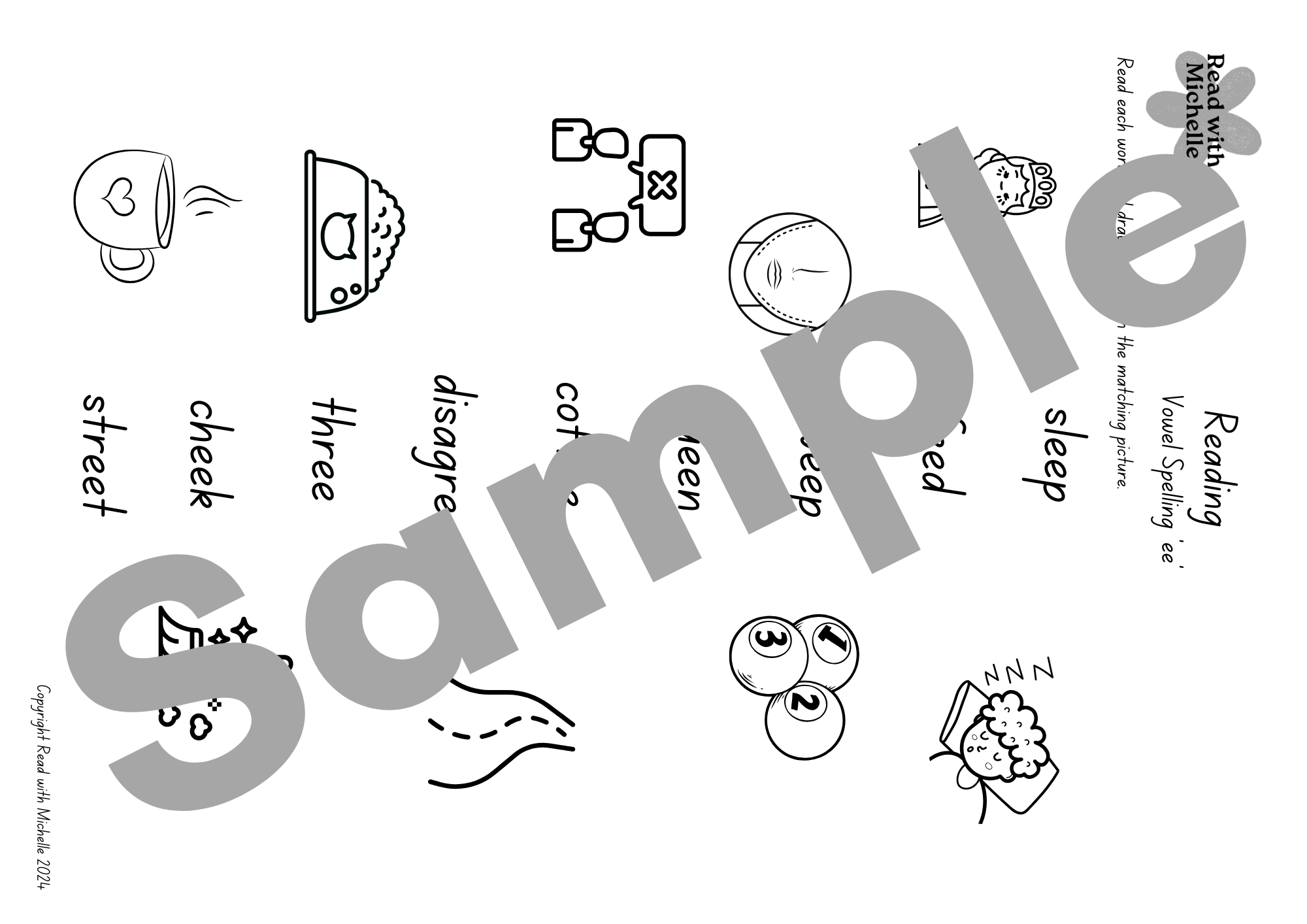 Decodable 'ee' Reading, Spelling & Writing Activities Long E Vowel ...