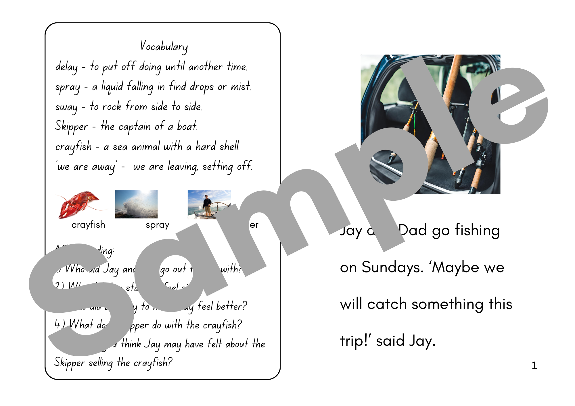 Decodable 'ay' Activities & Text Long A Vowel Extended/Complex Code ...